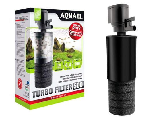 AQUAEL TURBO 500 filtr z ceramiką do zbiornika 50-150L Sklep Akwarystyczny.EU